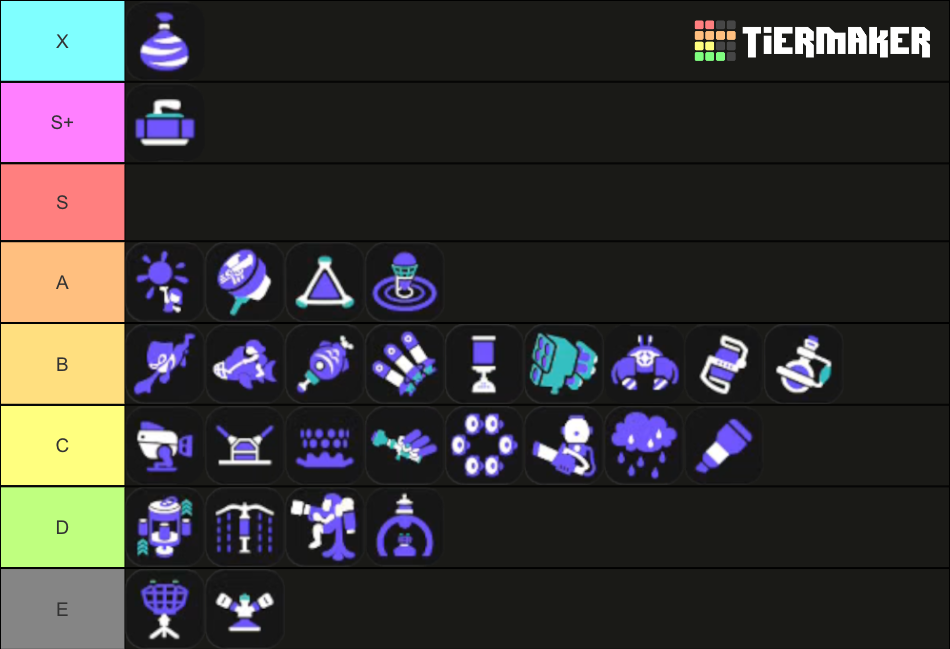 Splatoon 3 Specials and Subs Tier List (Community Rankings) - TierMaker