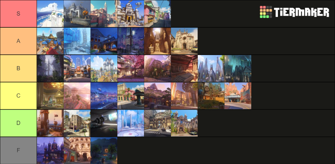 All Overwatch Maps (Including 2CP, Arcade and Overwatch 2) Tier List ...