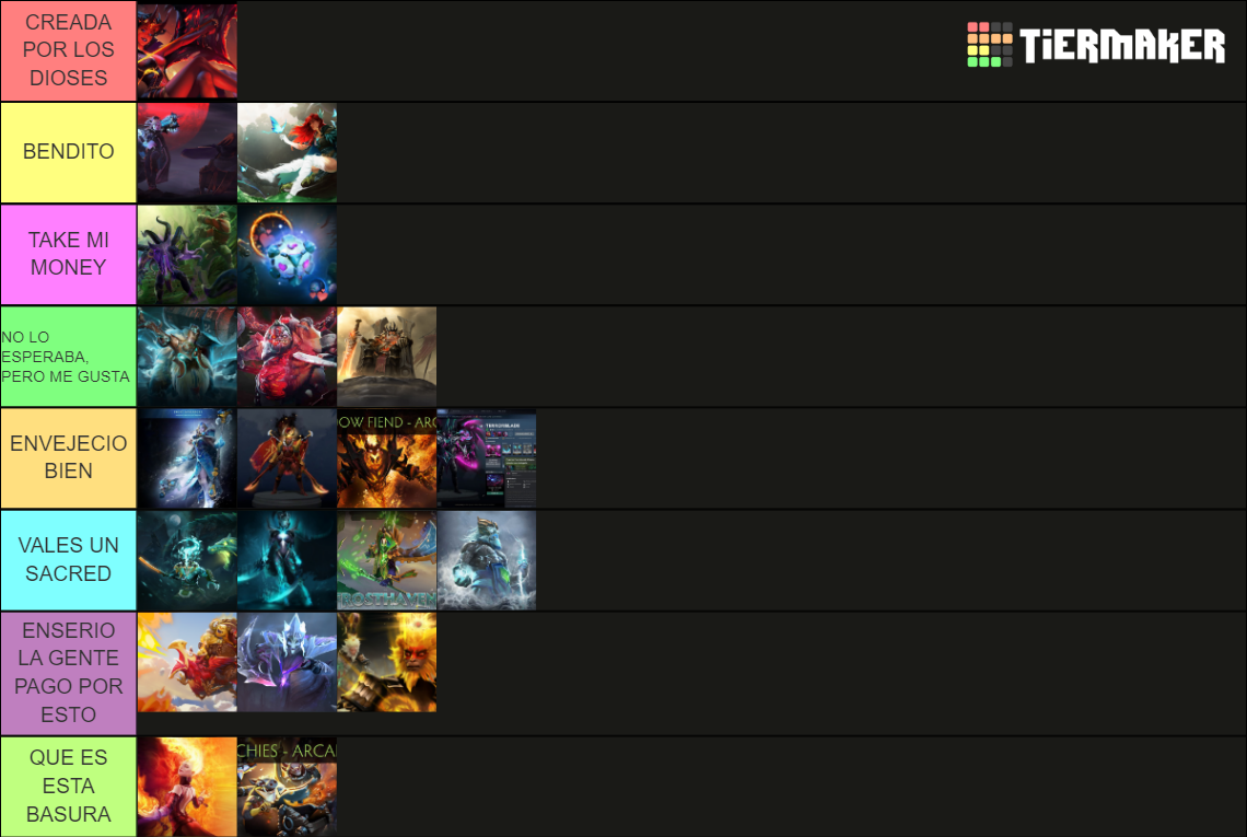 Best Dota 2 Arcana Tier List (Community Rankings) - TierMaker