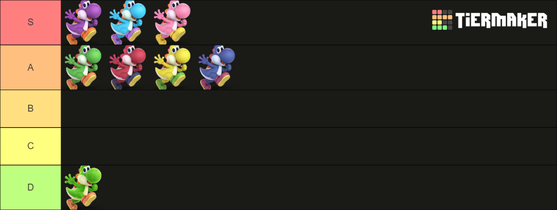 Yoshi's Alts Tier List (Community Rankings) - TierMaker