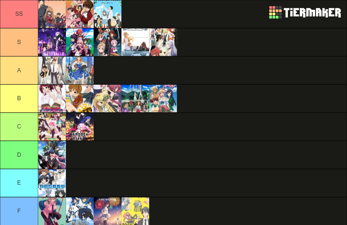 Rom-Com Anime Tier List (Community Rankings) - TierMaker