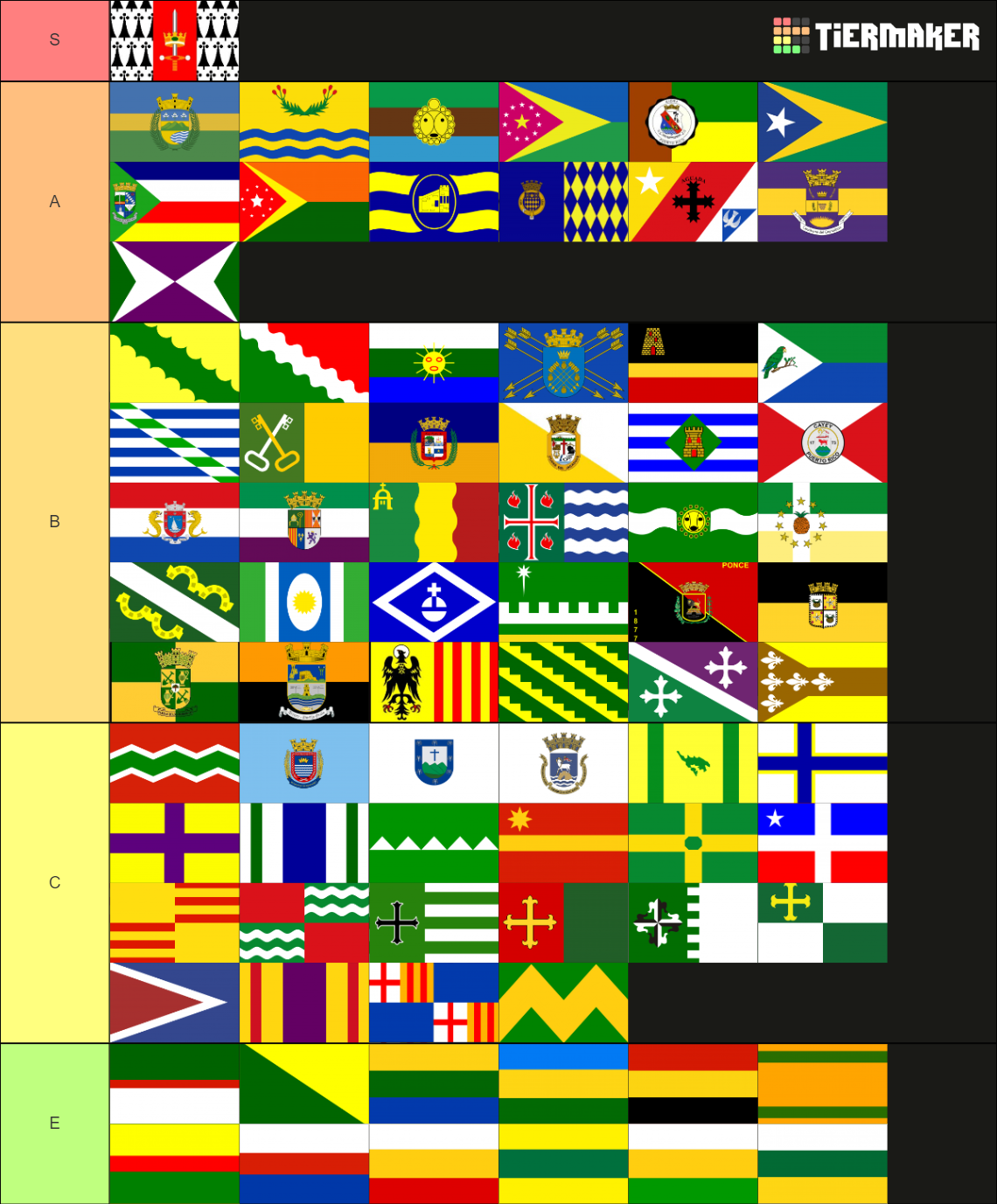Flags of P.R. Tier List (Community Rankings) - TierMaker
