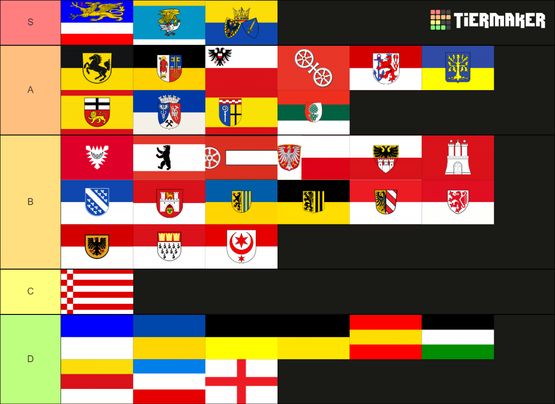 German city Flags Tier List (Community Rankings) - TierMaker