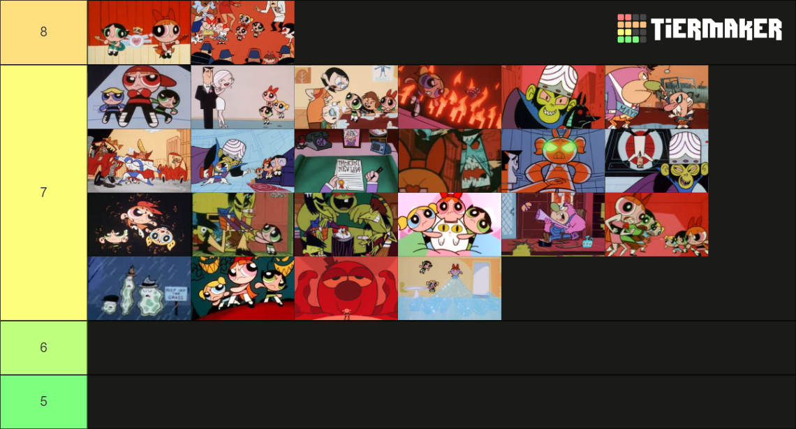 Powerpuff girls Season 1 Tier List (Community Rankings) - TierMaker