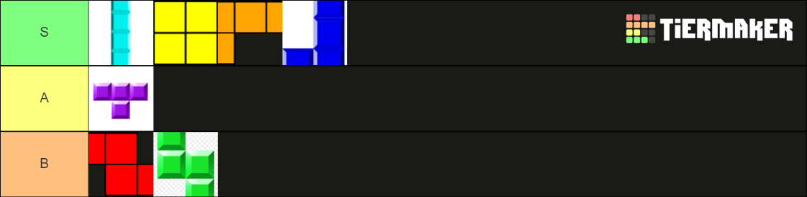 Tetris Blocks Tier List (Community Rankings) - TierMaker