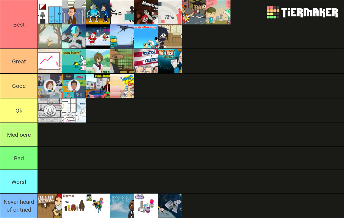 The GoAnimate Themes Tier List (Community Rankings) - TierMaker
