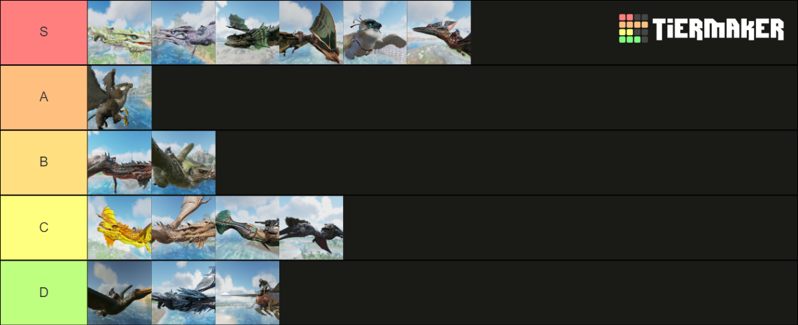 ARK PvP Flyer Tier List (Community Rankings) - TierMaker