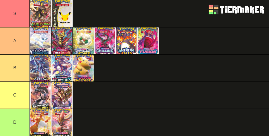 Complete Sword and Shield TCG Set/Expansion (+ Special Sets) Tier List ...