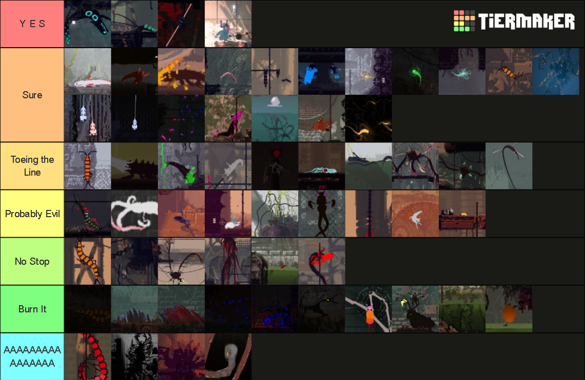 Rain World Creatures, Ranked By How I Feel About Them Tier List ...