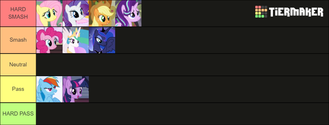 Smash or Pass: My Little Pony Edition Tier List (Community Rankings ...