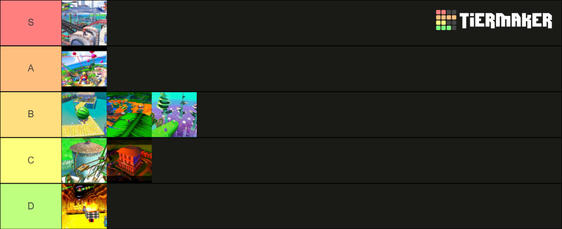 Super Mario Sunshine Level Ranking Tier List (Community Rankings ...