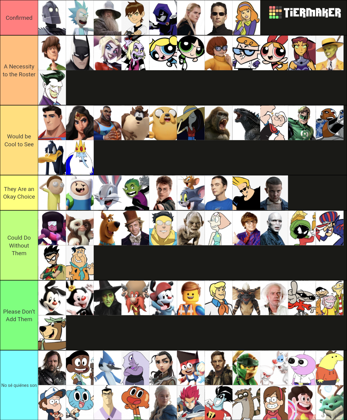 Multiversus Dream Roster (100+Franchises) Tier List (Community Rankings ...