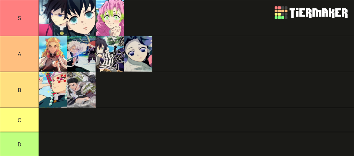 Demon Slayer Hashira ! Tier List (Community Rankings) - TierMaker