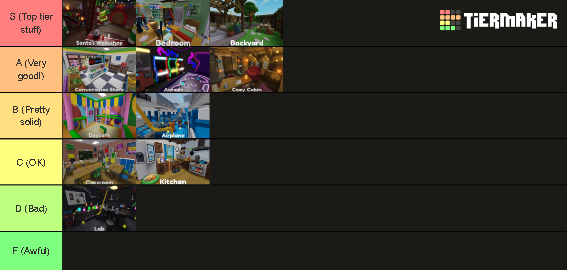 Mega Hide And Seek Maps Ranked Tier List Community Rankings Tiermaker 1673