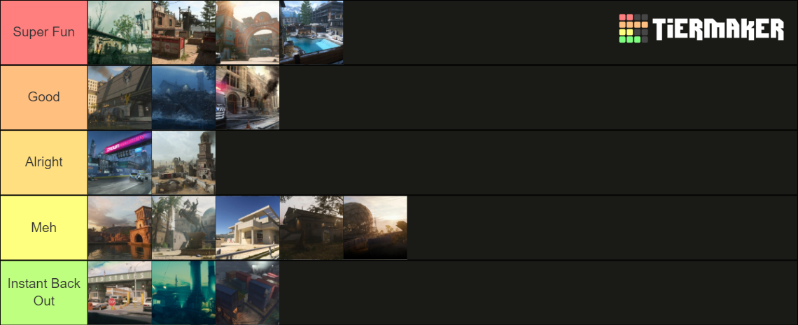 MW2022 Map Tier List (Community Rankings) - TierMaker