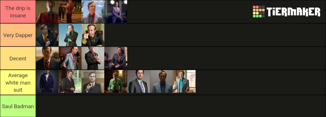 All Saul Goodman/Jimmy McGill suits Tier List (Community Rankings ...