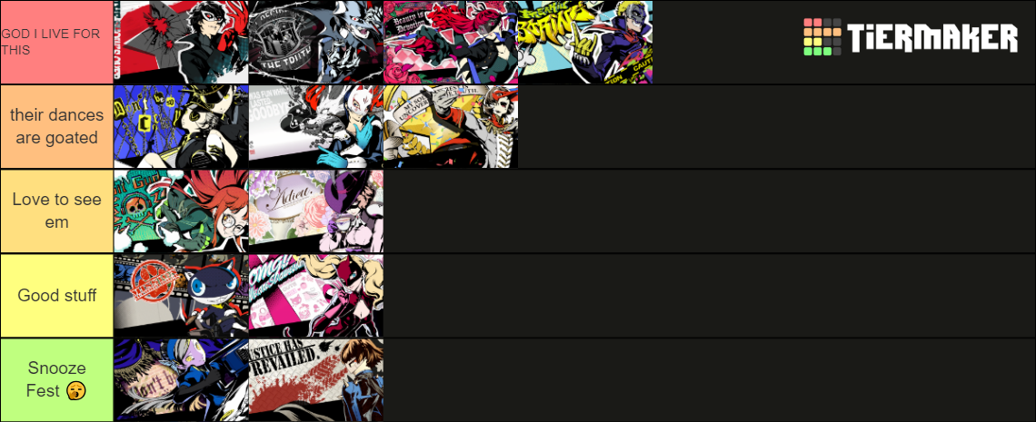 Persona 5 Royal: All Out Attack Finishers Tier List (Community Rankings ...