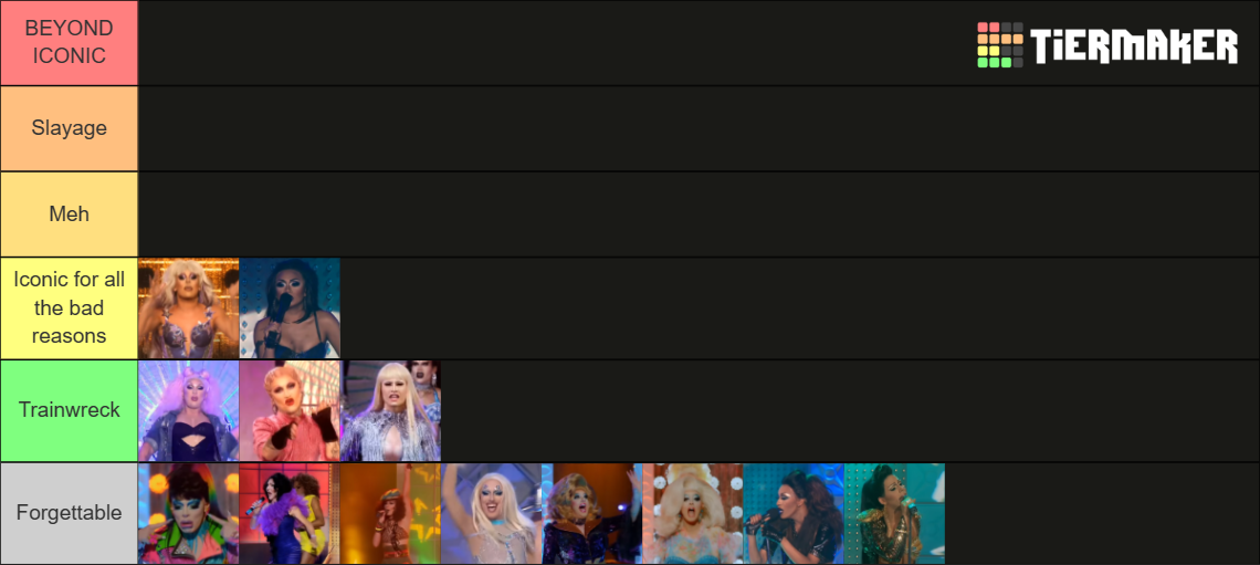 Drag Race Girlgroup/Singing Preformances Tier List (Community Rankings ...