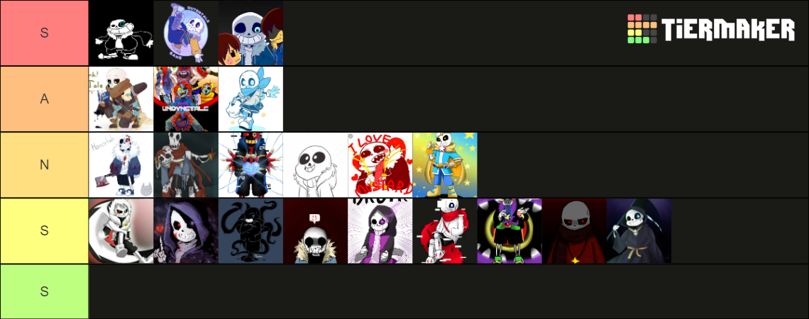 Undertale AUs Tier List (Community Rankings) - TierMaker