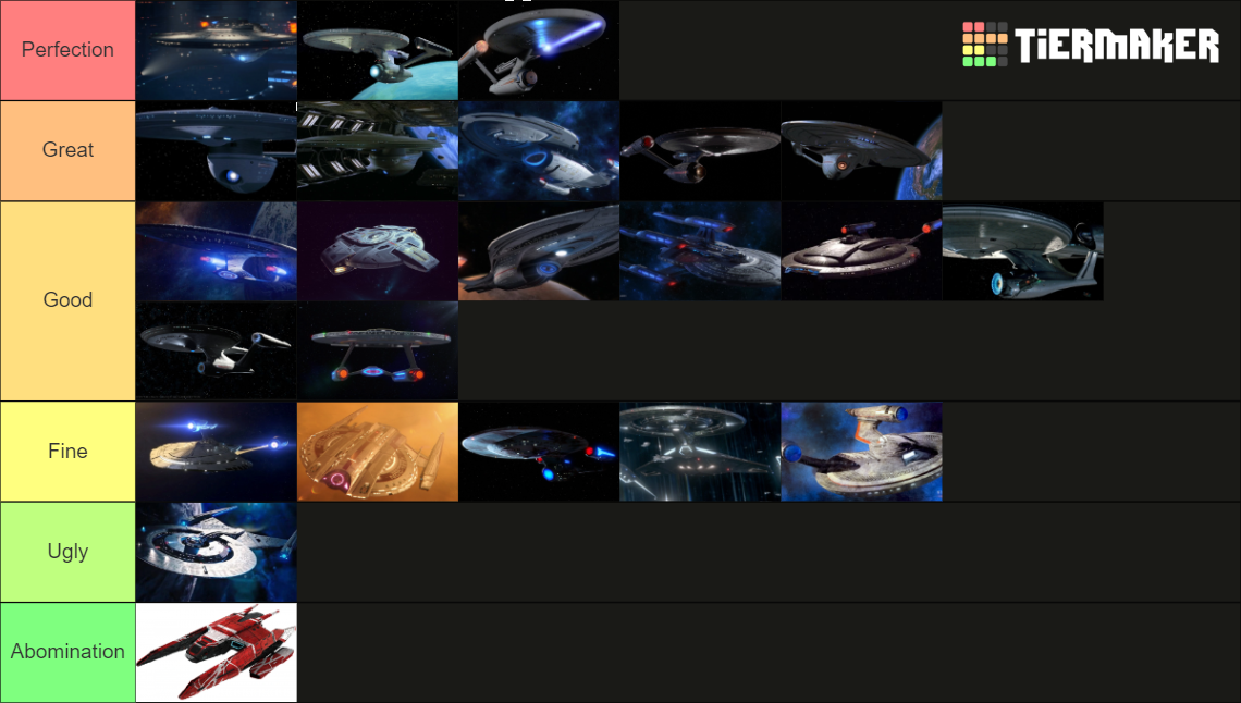 Star Trek Hero Ships Including all Enterprises(Up to Pic S3) Tier List ...