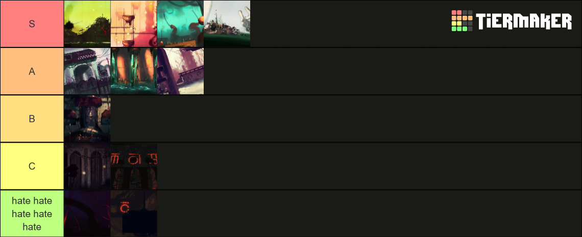 Rain World Regions Tier List (Community Rankings) - TierMaker