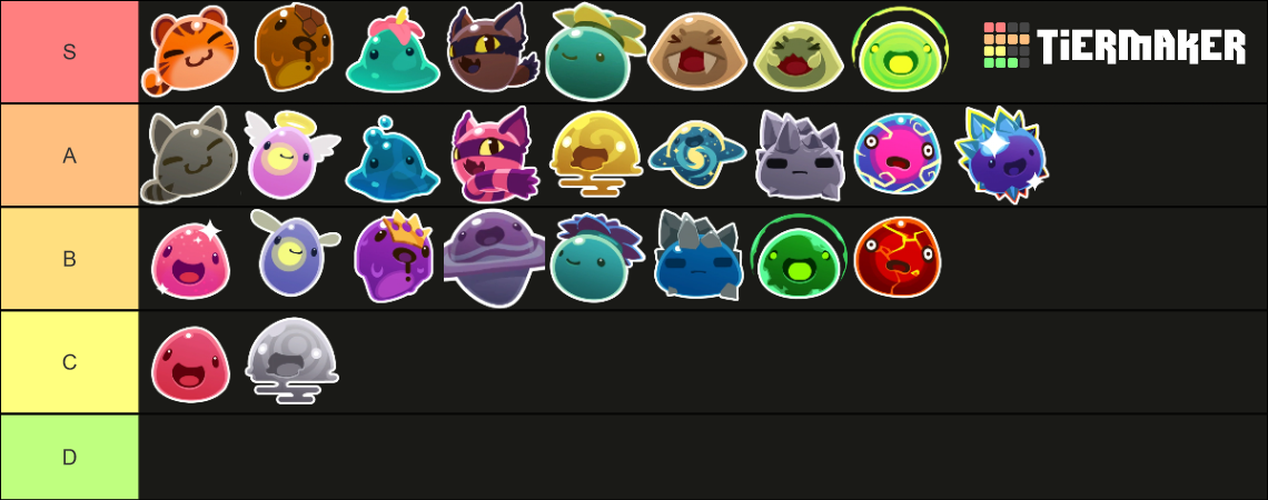 Ranking every slime in slime rancher (dlc skins included) Tier List ...