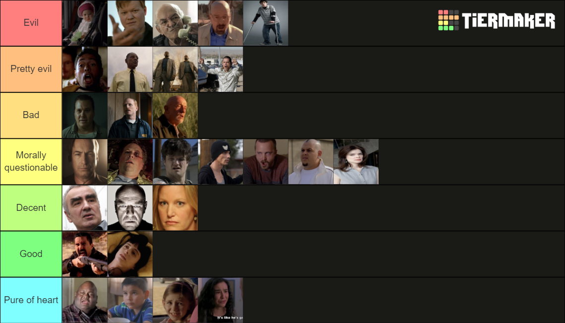 Breaking bad moral degradation Tier List (Community Rankings) - TierMaker Breaking bad moral degradation Tier List (Community Rankings) - TierMaker
