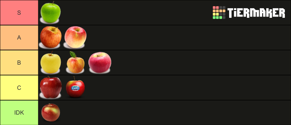 Apples Tier List (Community Rankings) - TierMaker