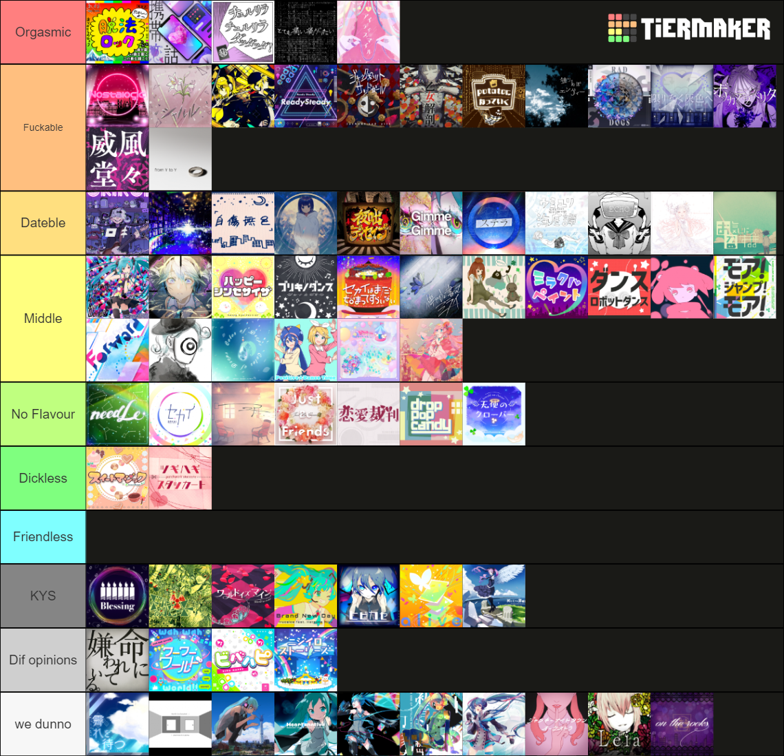 Project Sekai Songs (Last Update 6/4/2023) Tier List (Community Rankings) - TierMaker