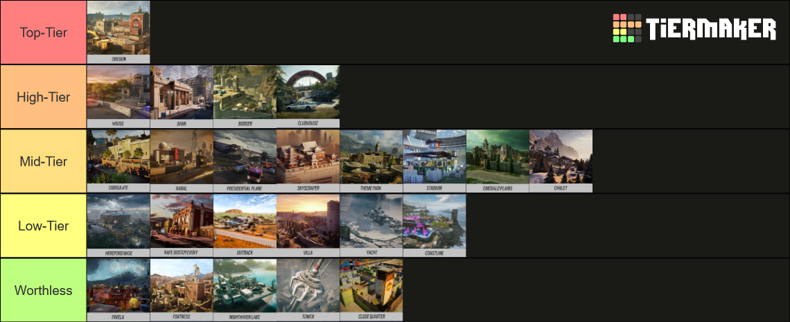 R6 Map Tierlist (Y8) (2023) Tier List (Community Rankings) - TierMaker