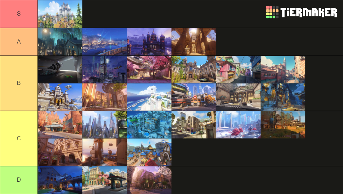 OW2 Maps (With Antarctic Peninsula) Tier List (Community Rankings) - TierMaker