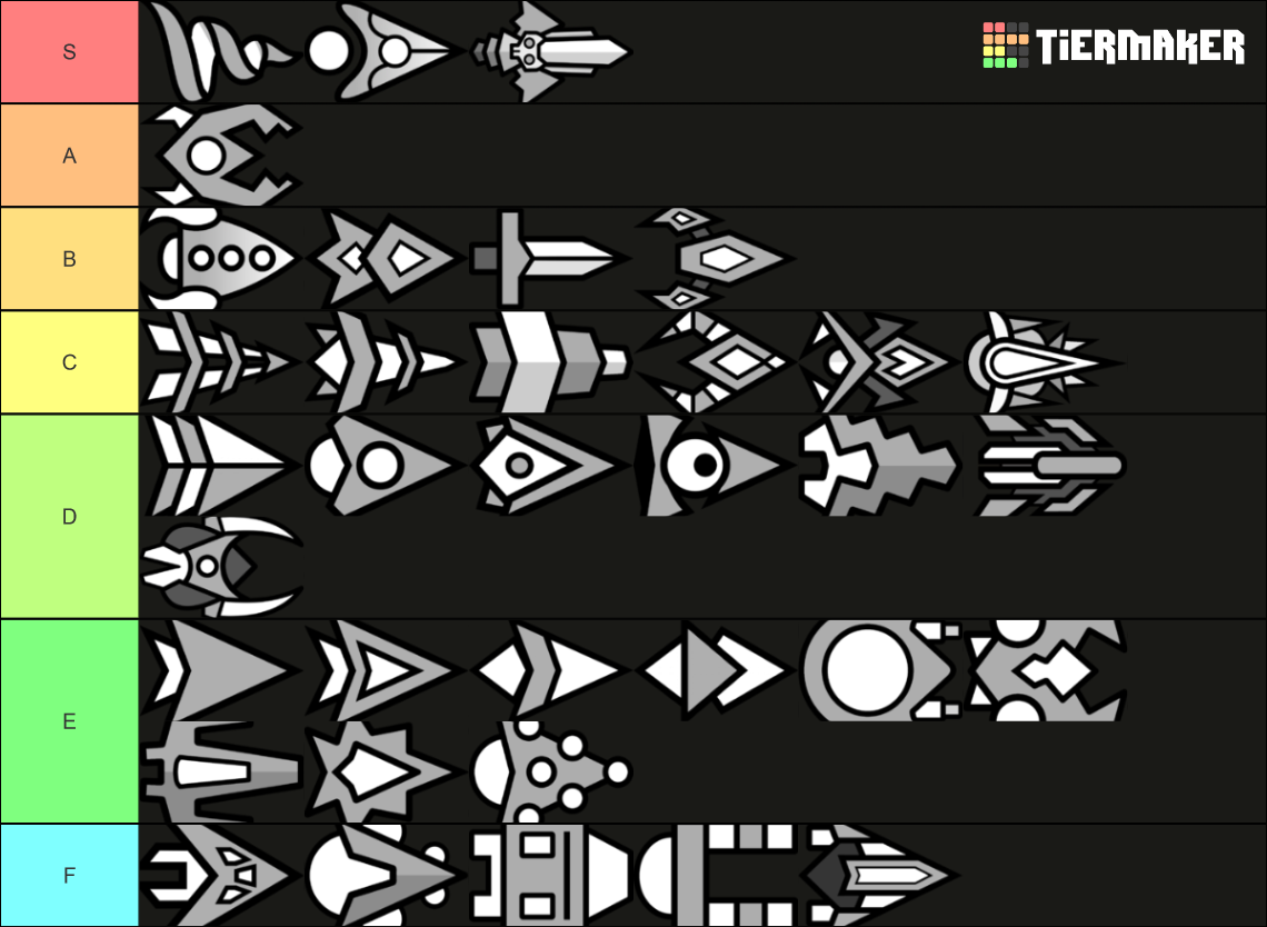Geometry Dash Waves Tier List (Community Rankings) - TierMaker