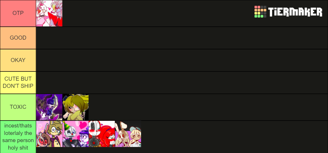 fnaf ships Tier List (Community Rankings) - TierMaker