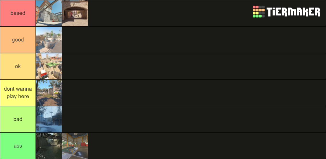 CS2 Maps Tierlist Tier List (Community Rankings) - TierMaker