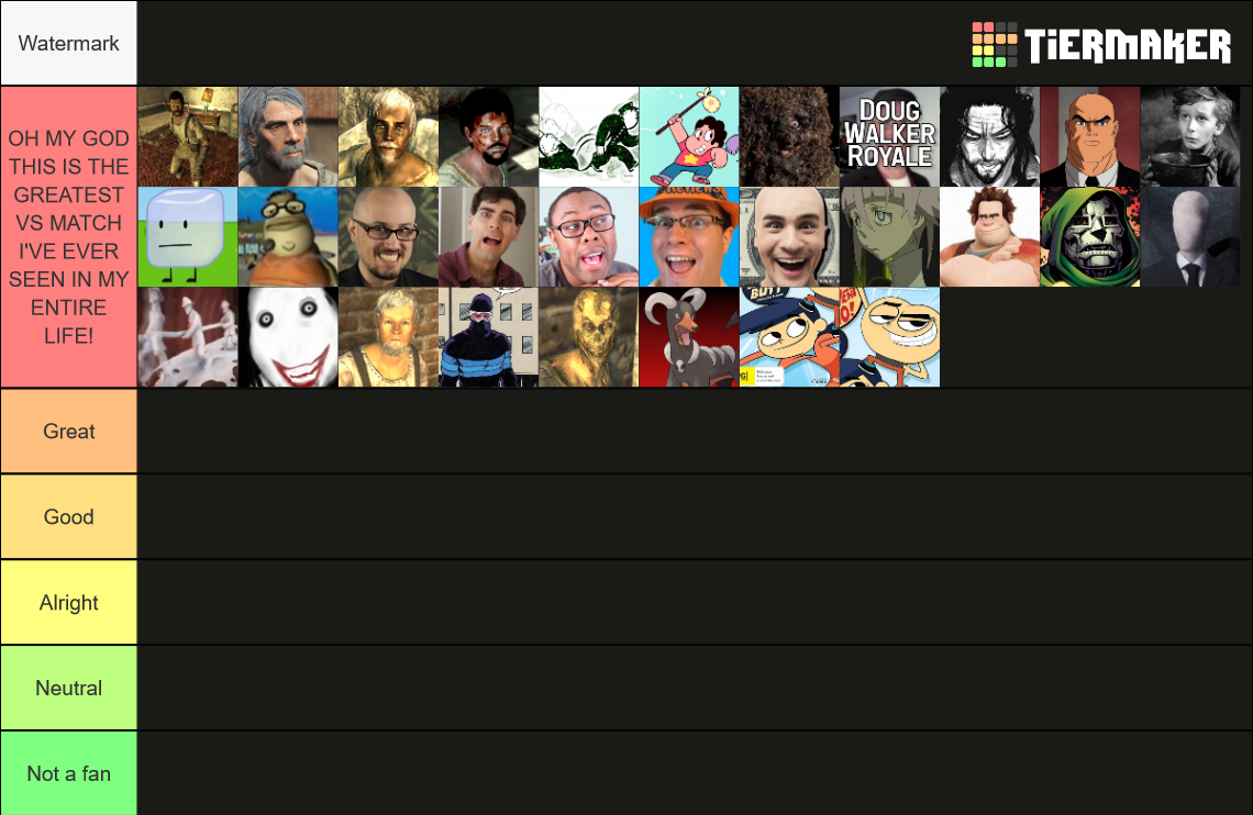 Versus Ideas for The Bum (Channel Awesome) Tier List (Community ...