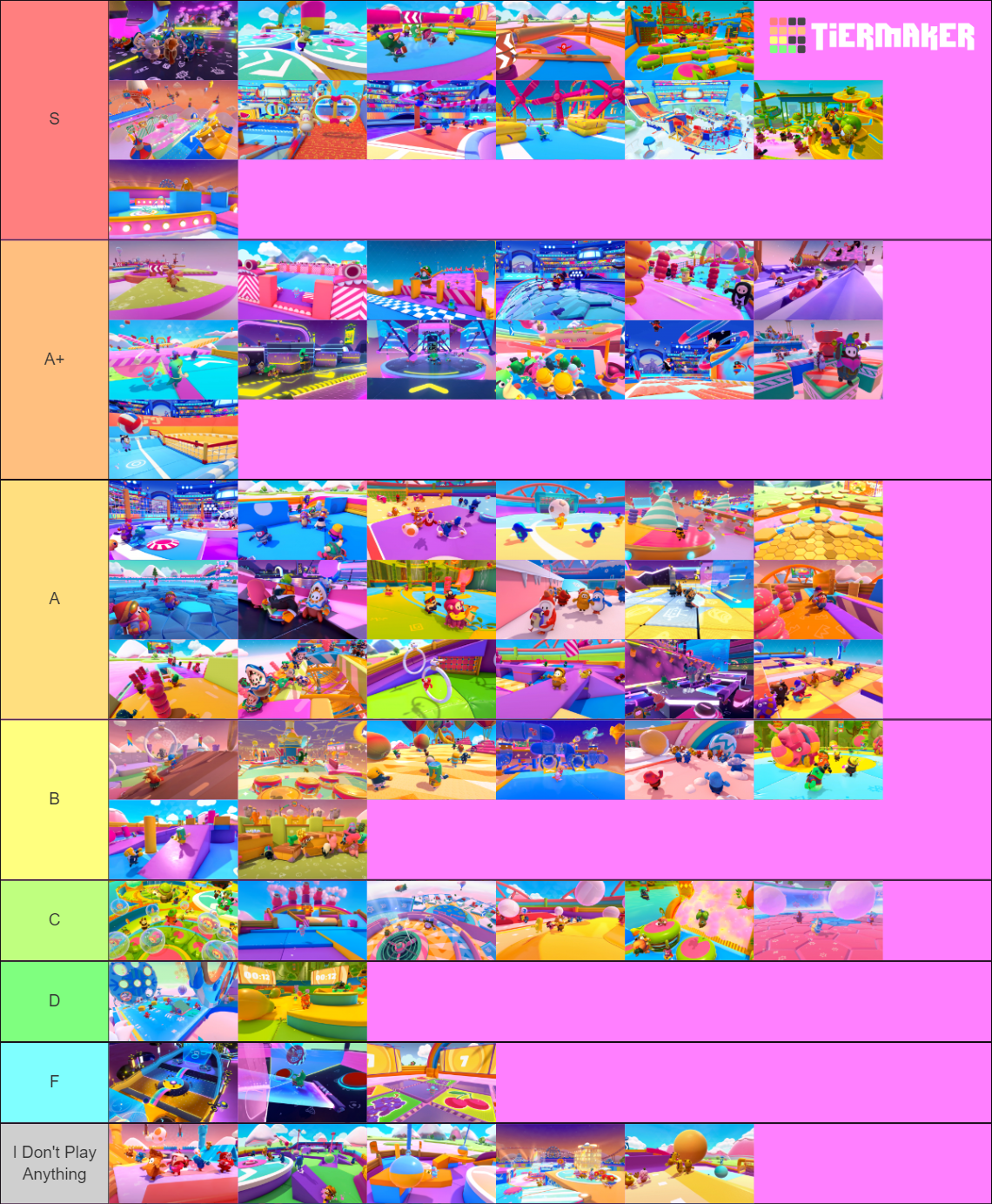 Fall Guys Rounds Tier List (Community Rankings) - TierMaker