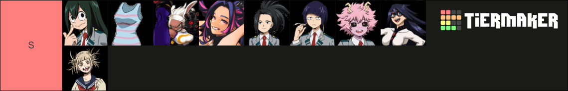 MHA Waifus Ultimate Edition Tier List (Community Rankings) - TierMaker