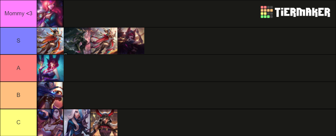 Xayah skins (2023) Tier List (Community Rankings) - TierMaker