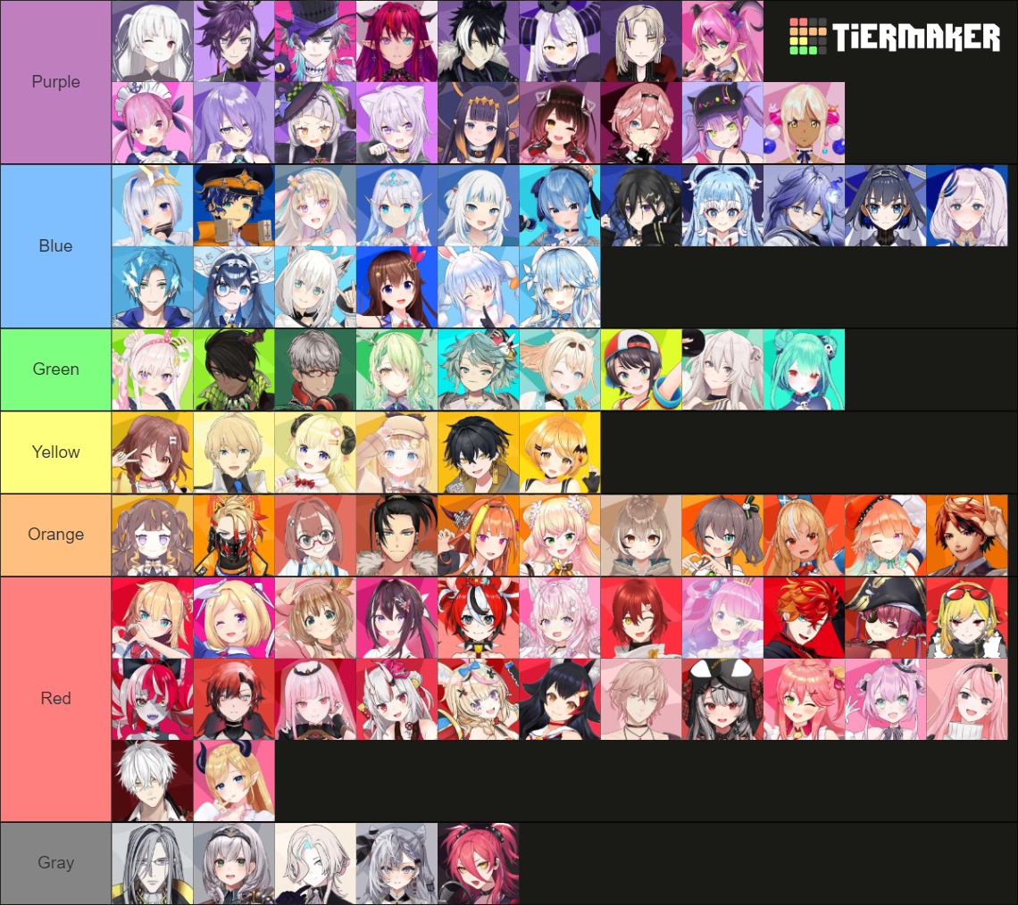 HoloPro Color Tier List (Community Rankings) - TierMaker