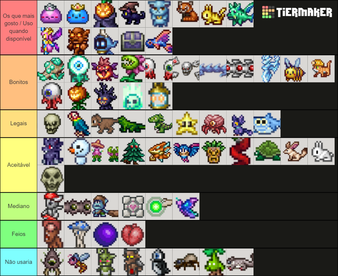 Terraria Pets Tier List (Community Rankings) - TierMaker