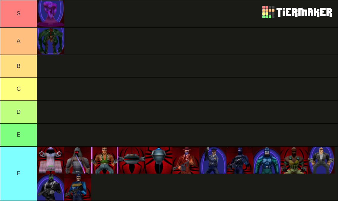 All 15 Spider-Man (PS1) enemies Tier List (Community Rankings) - TierMaker