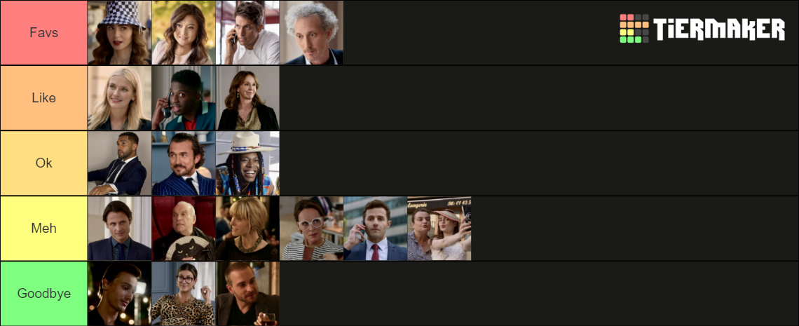 Emily in Paris Characters Tier List (Community Rankings) - TierMaker