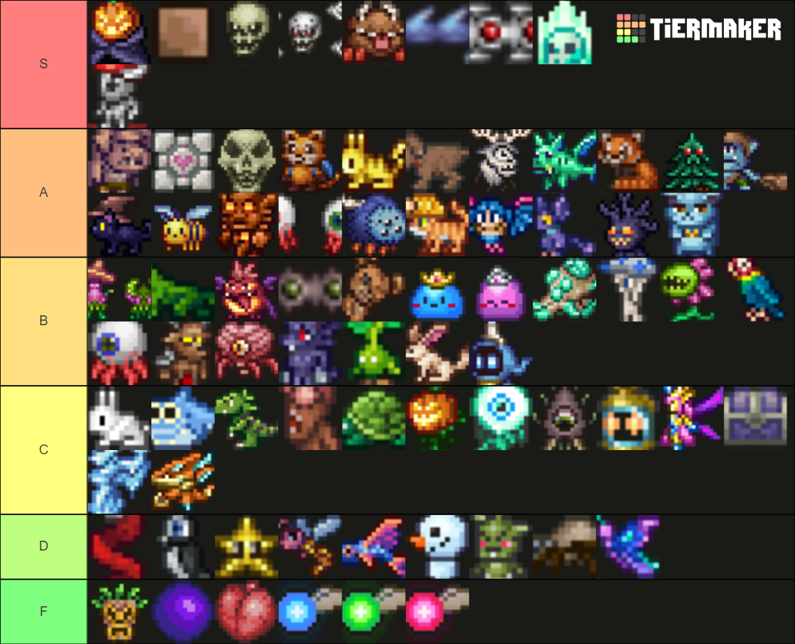 terraria pets/light pets tierlist Tier List (Community Rankings ...