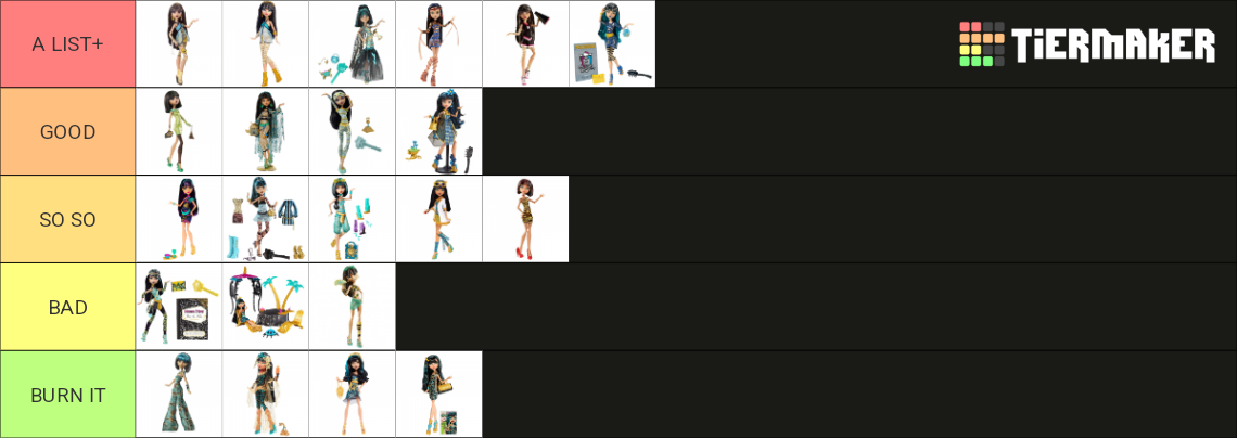 Cleo de Nile - G1 Dolls Ranking Tier List (Community Rankings) - TierMaker