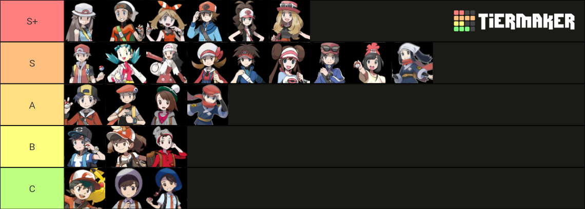 Pokemon Protagonists Tier List (Community Rankings) - TierMaker