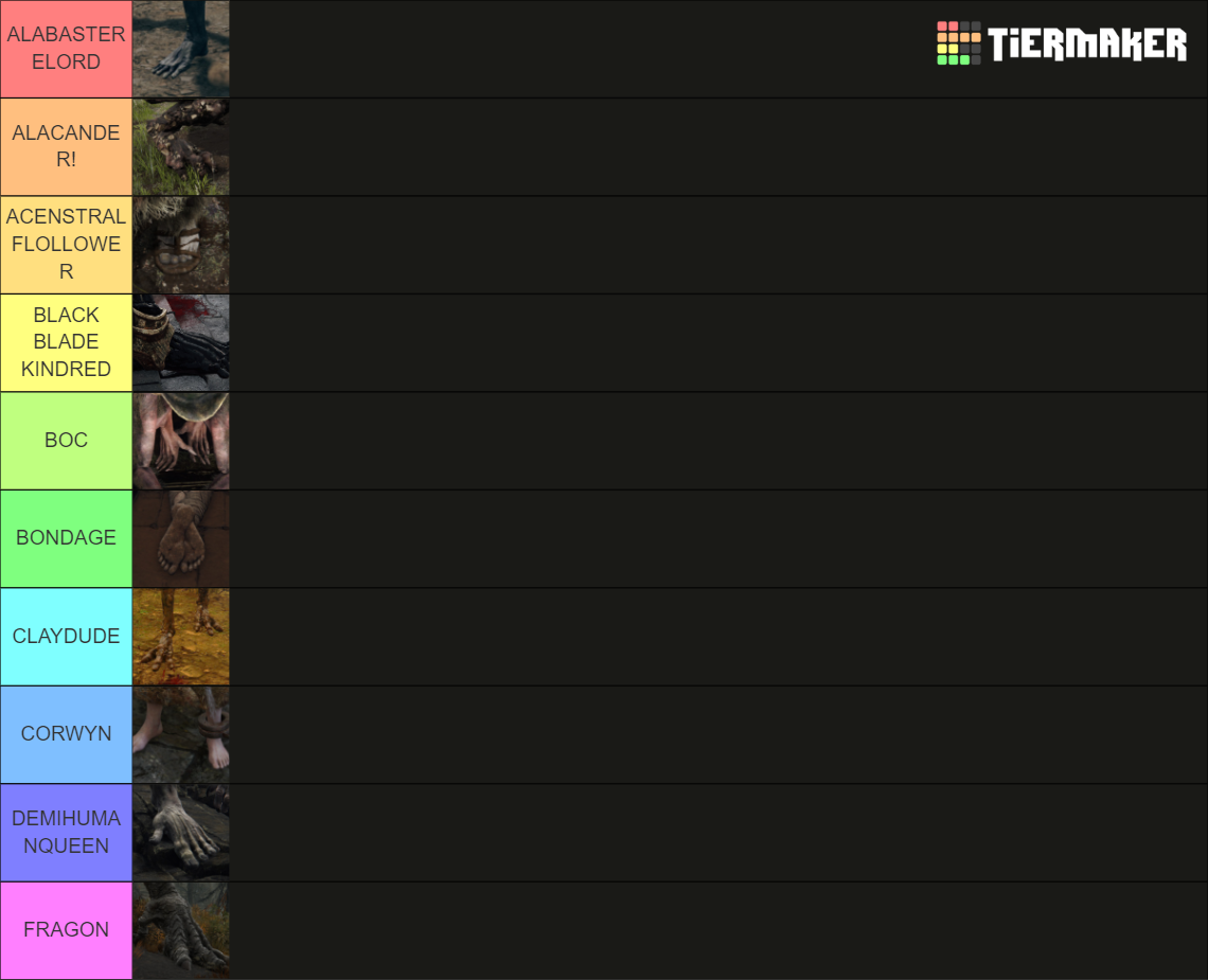 Elden ring EPIC TEIRLIST! Tier List (Community Rankings) - TierMaker