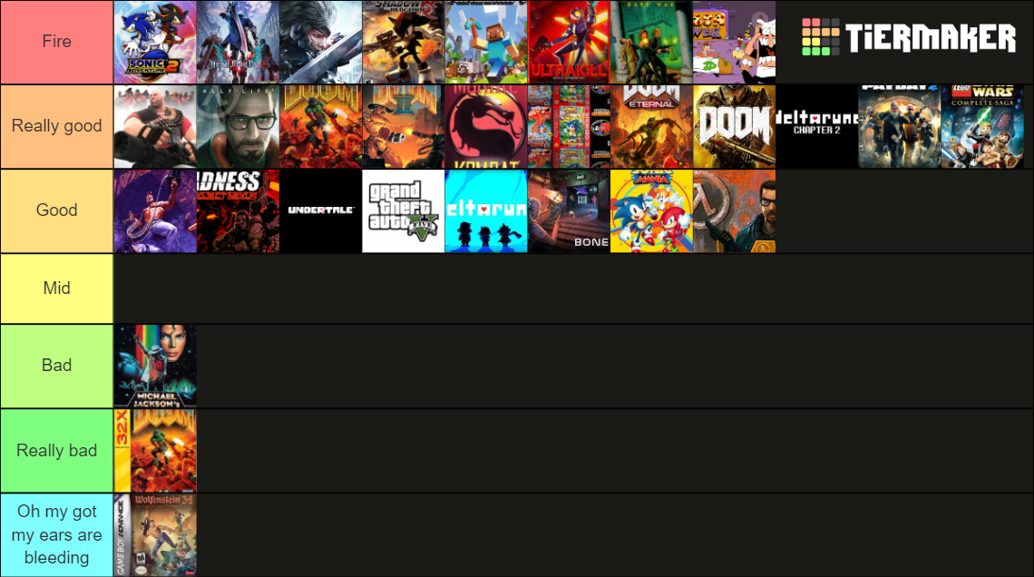 Purple's Video game Soundtrack Tier List (Community Rankings) - TierMaker