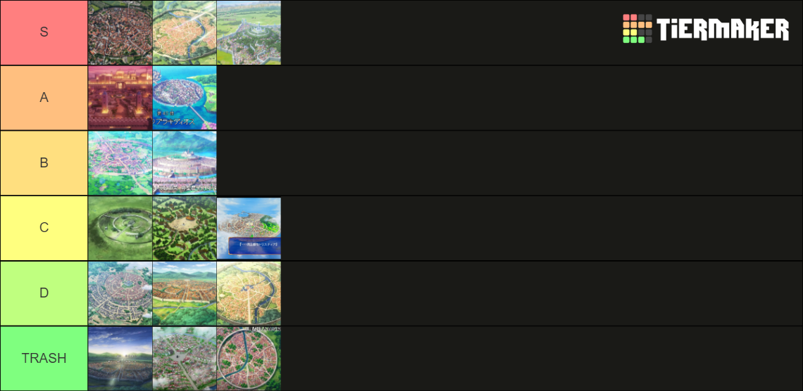 isekai town Tier List (Community Rankings) - TierMaker