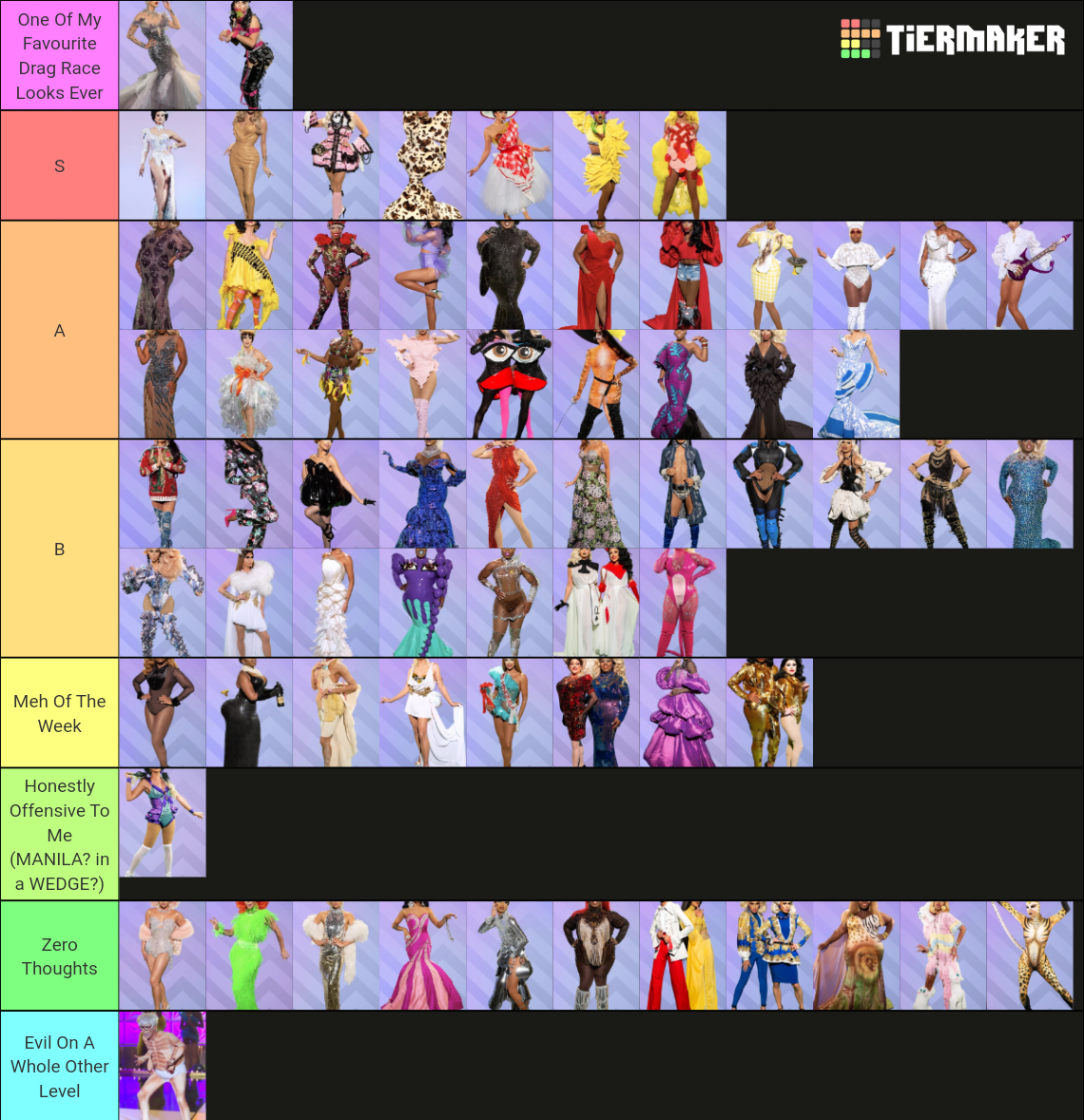 Rupaul's Drag Race All Stars 4 All Looks Tier List (Community Rankings ...