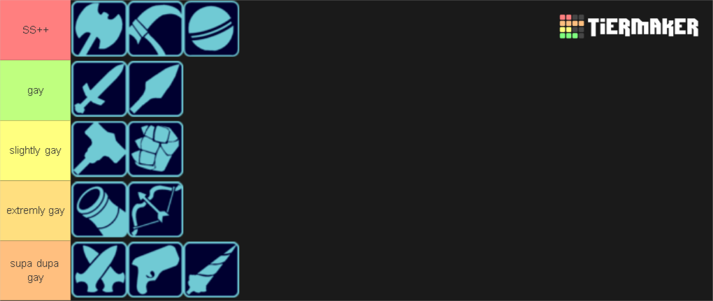 Brawlhalla Weapon Tier List - TierMaker